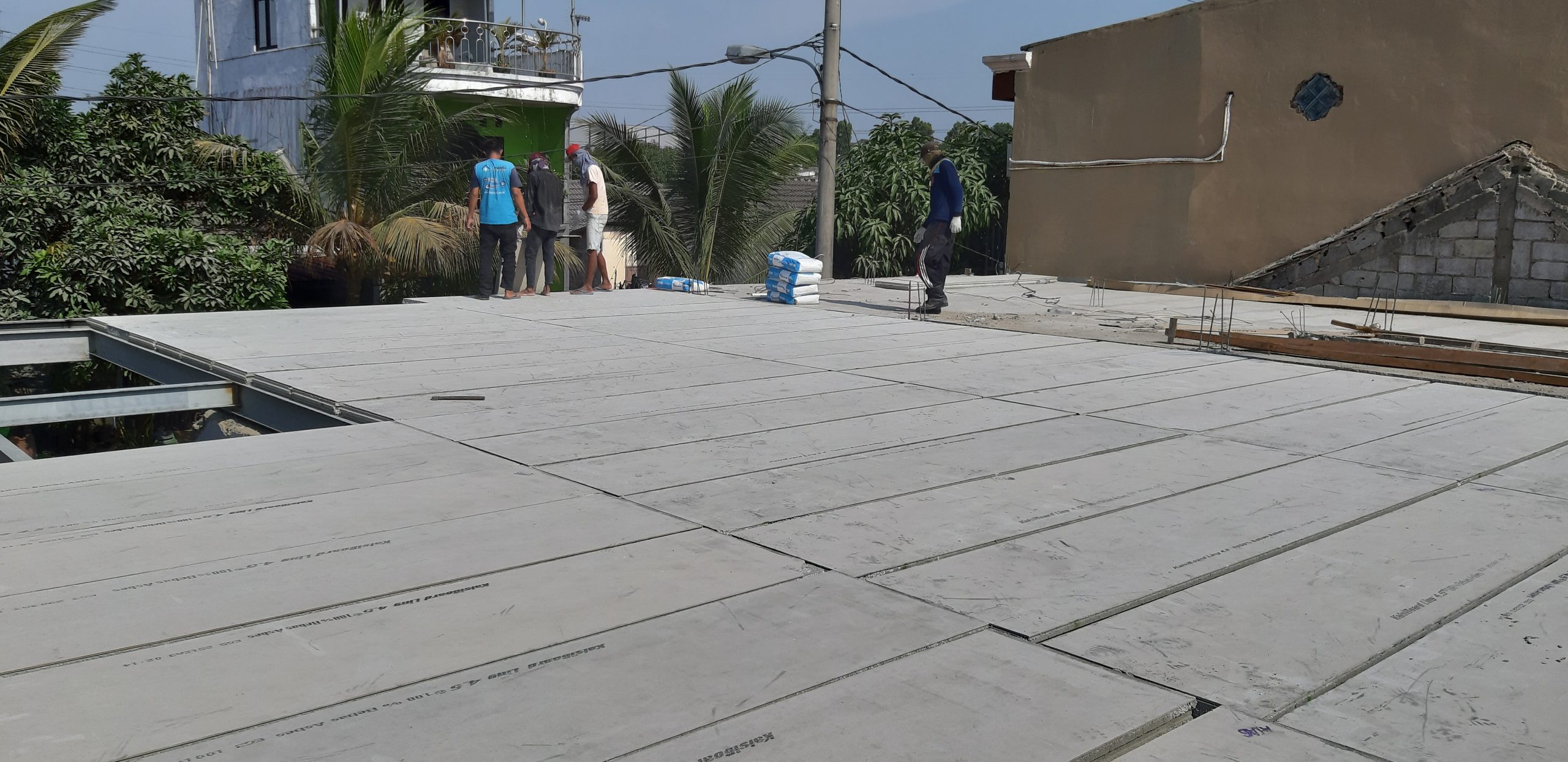 CARA CEPAT MEMASANG DINDING BETON RINGAN PANEL - www.betonringan.co.id